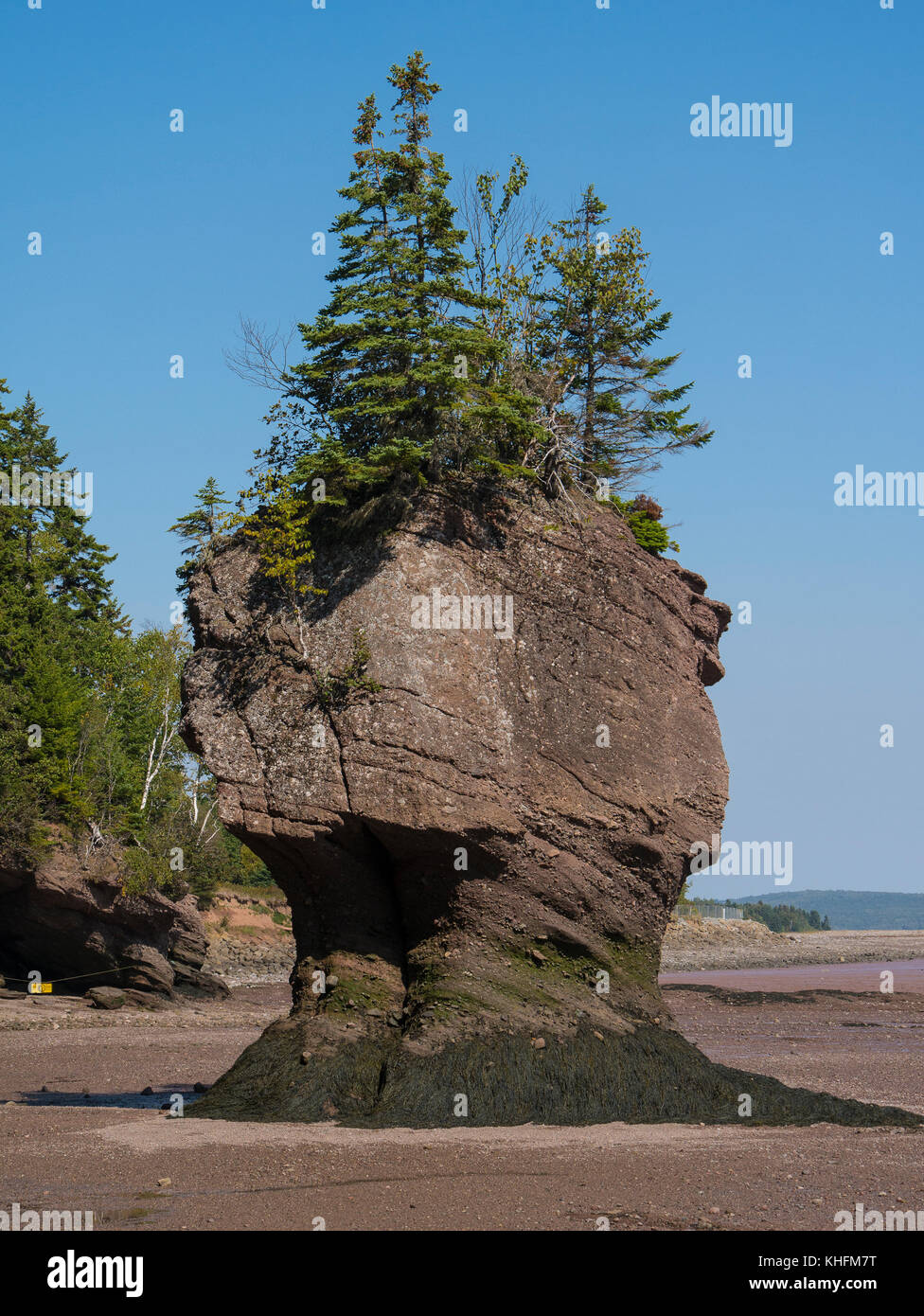 Flowerpot Rocks at Hopewell Rocks Park, Bay of Fundy, New Brunswick ...