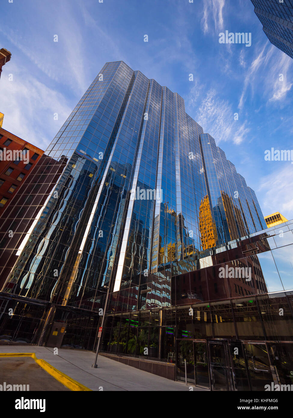 The modern office buildings at Oklahoma City Downtown area Stock Photo ...