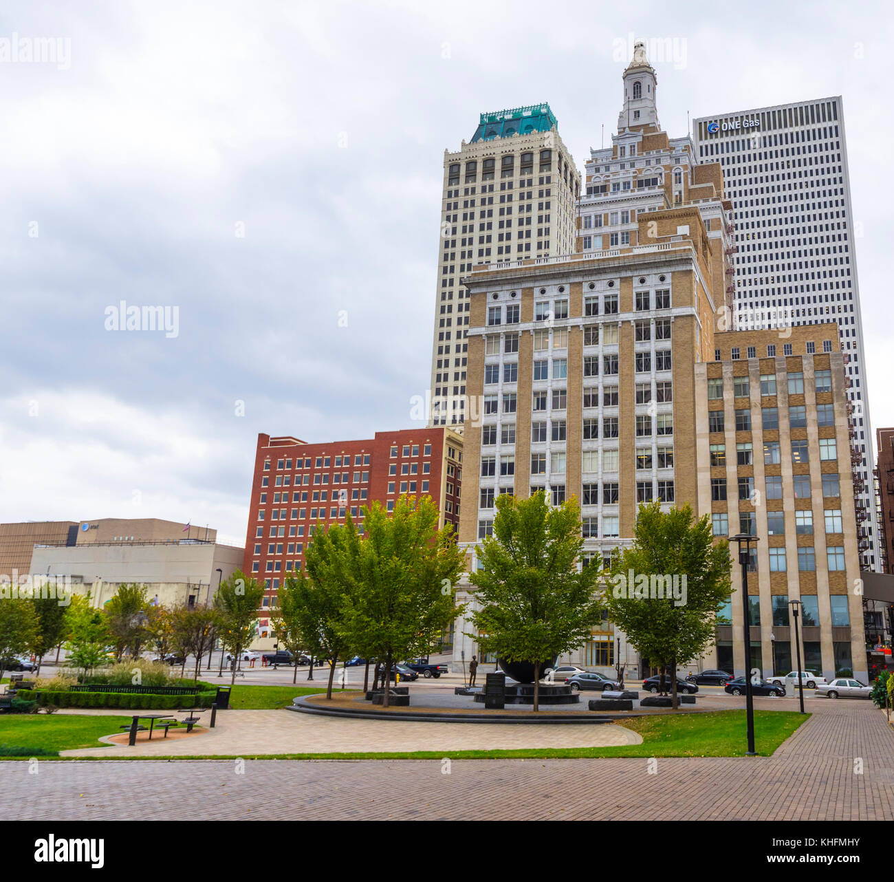 The beuatiful old buildings in Tulsa downtown Stock Photo - Alamy