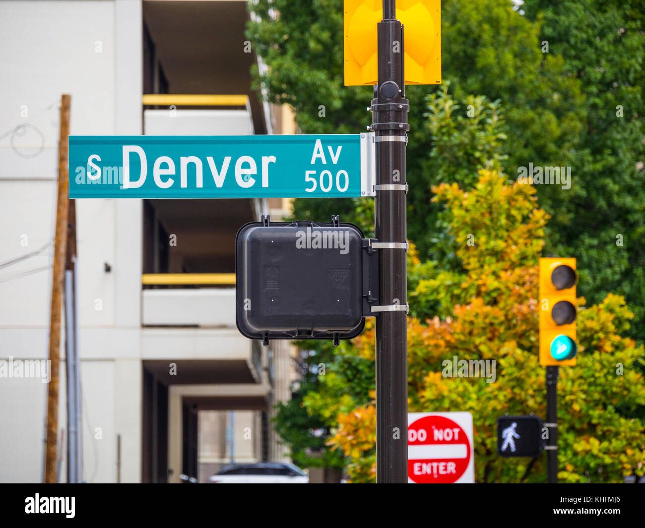 Street sign at Tulsa Downtown district Stock Photo - Alamy
