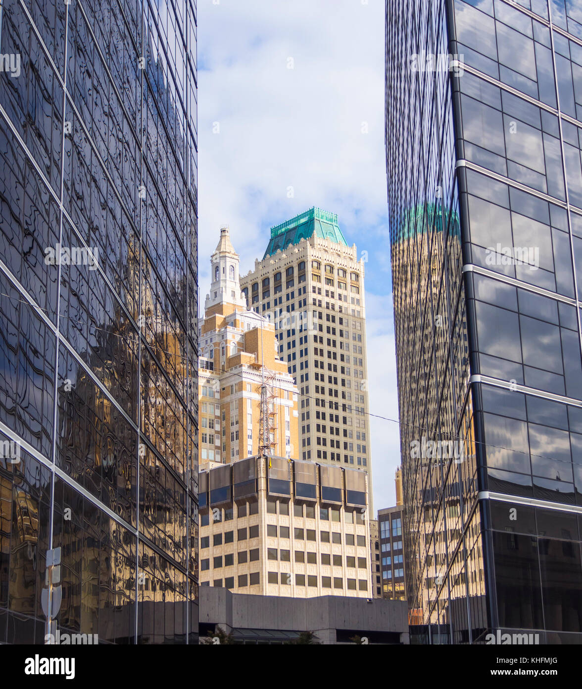 Modern office buildings in Tulsa Downtown Stock Photo - Alamy