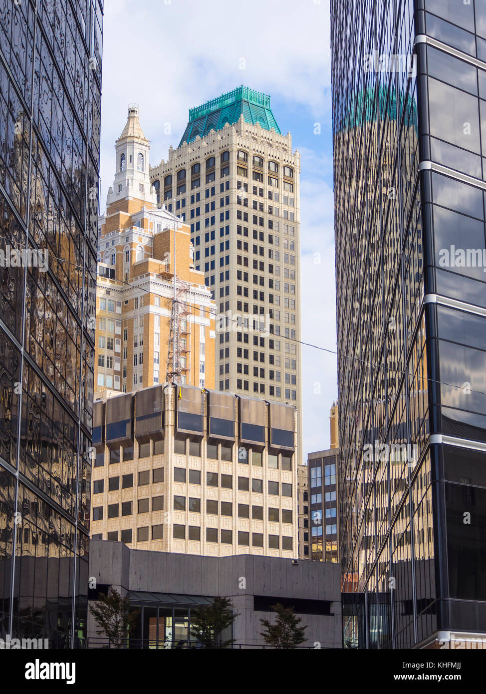 Modern office buildings in Tulsa Downtown Stock Photo - Alamy