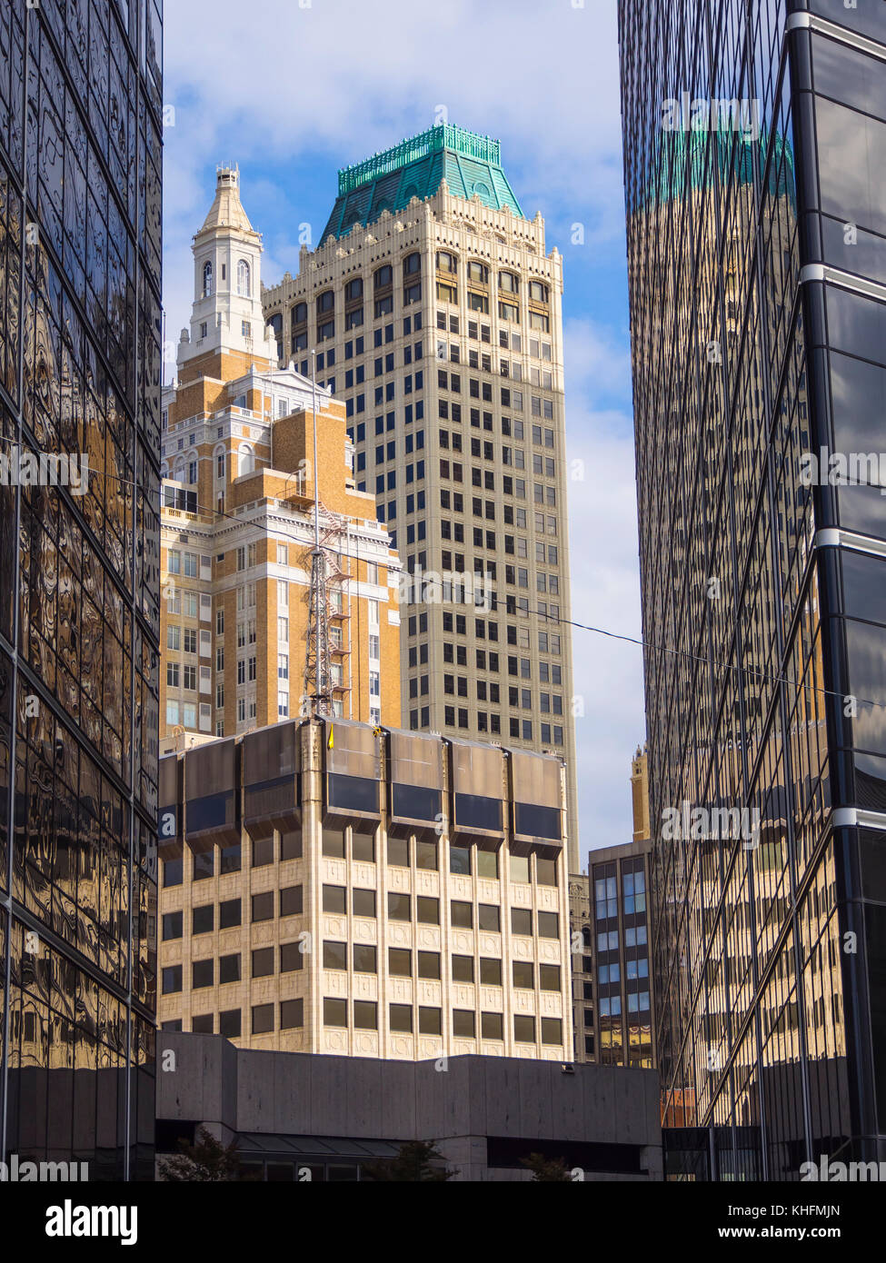 Modern office buildings in Tulsa Downtown Stock Photo - Alamy