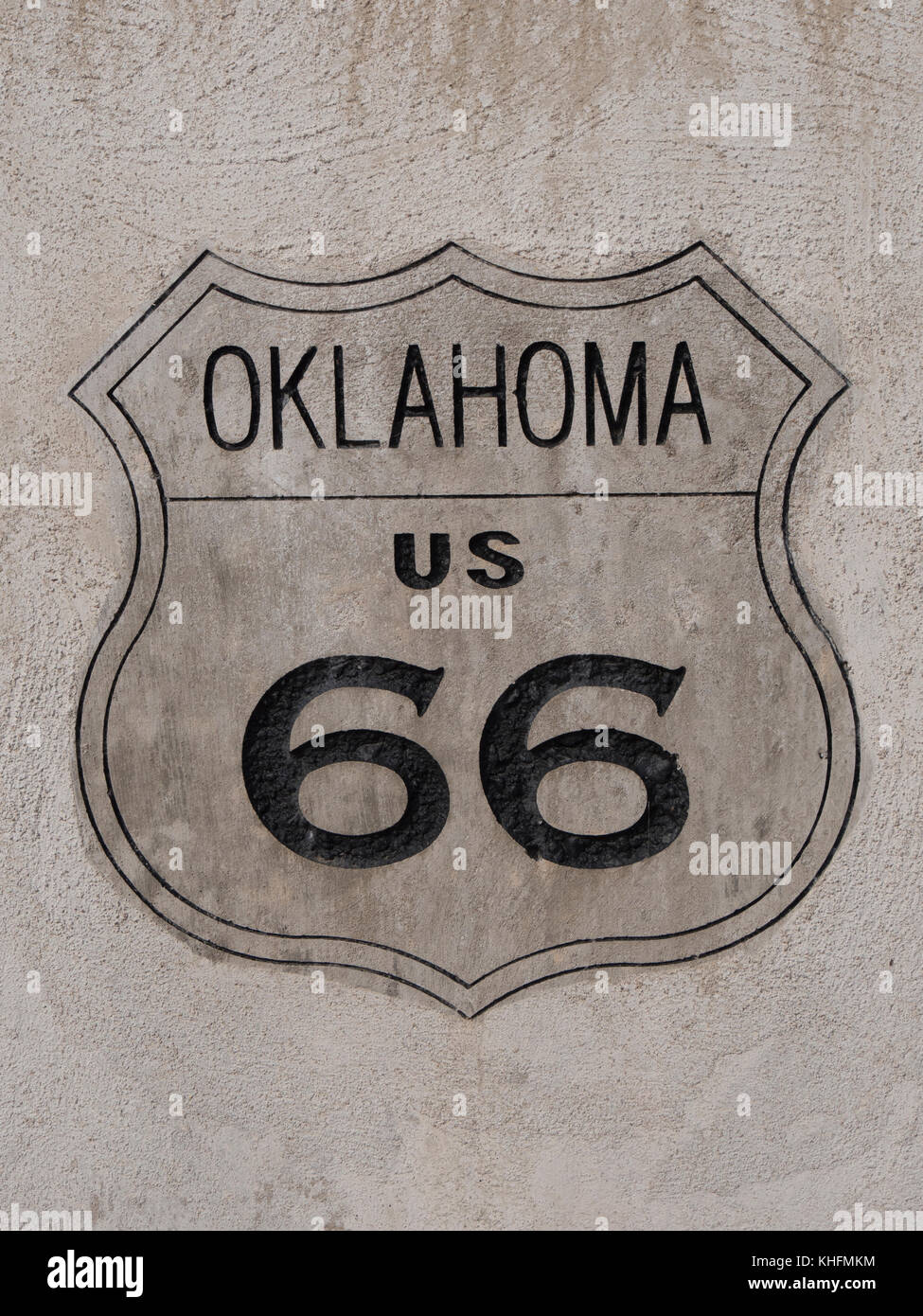 Famous Route 66 sign in Tulsa Oklahoma Stock Photo - Alamy