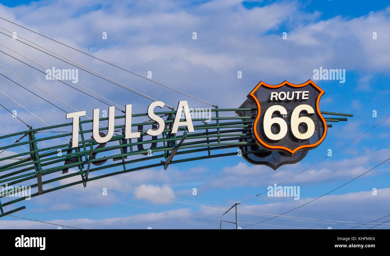 The famous Route 66 Gate in Tulsa Oklahoma Stock Photo - Alamy