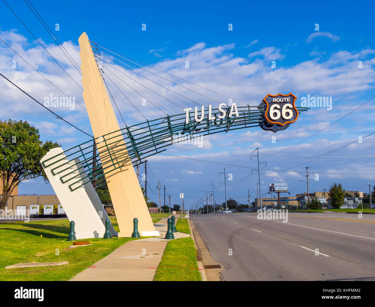 Historic Route 66 in Tulsa Oklahoma Stock Photo - Alamy