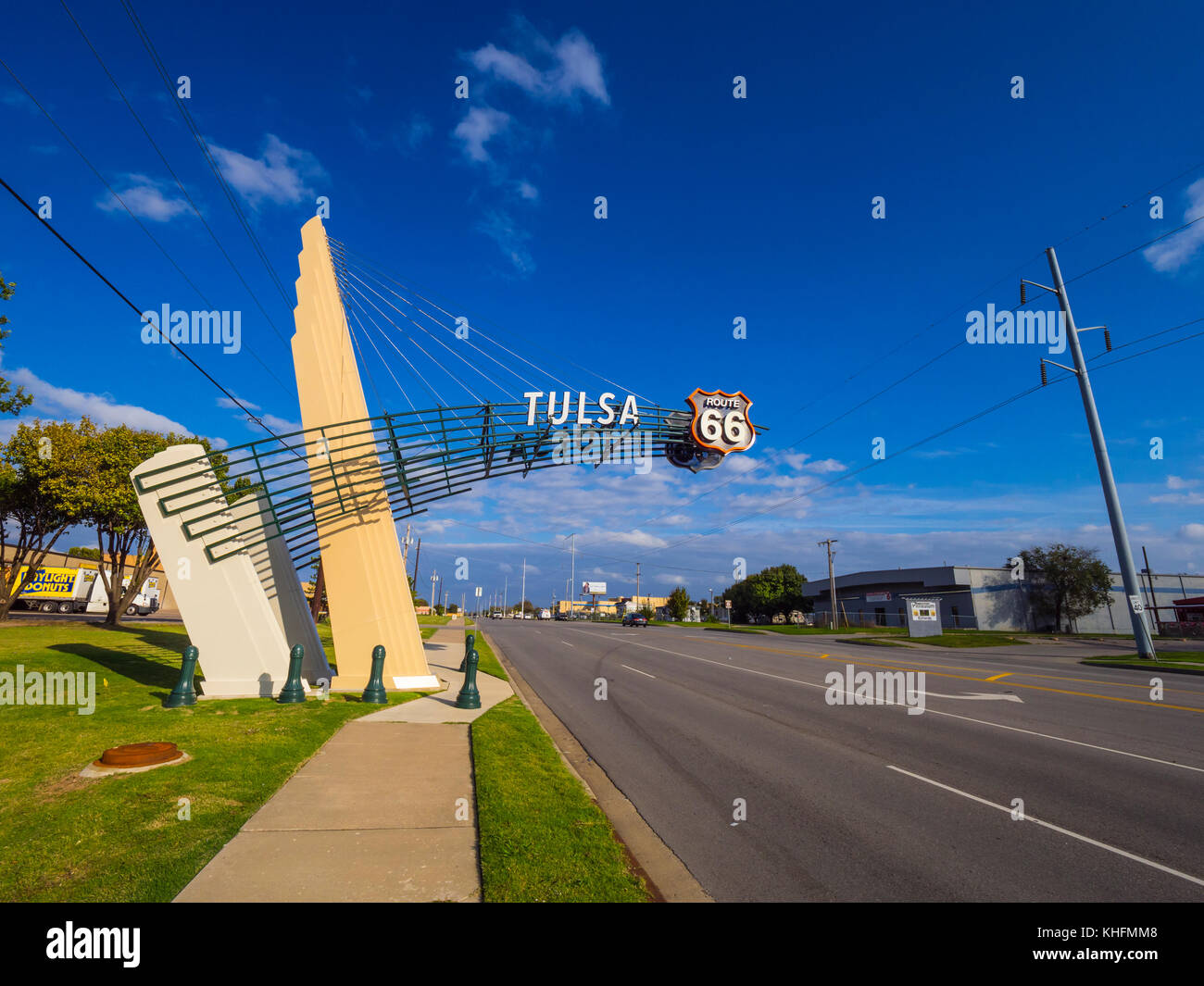 Historic Route 66 in Tulsa Oklahoma Stock Photo - Alamy