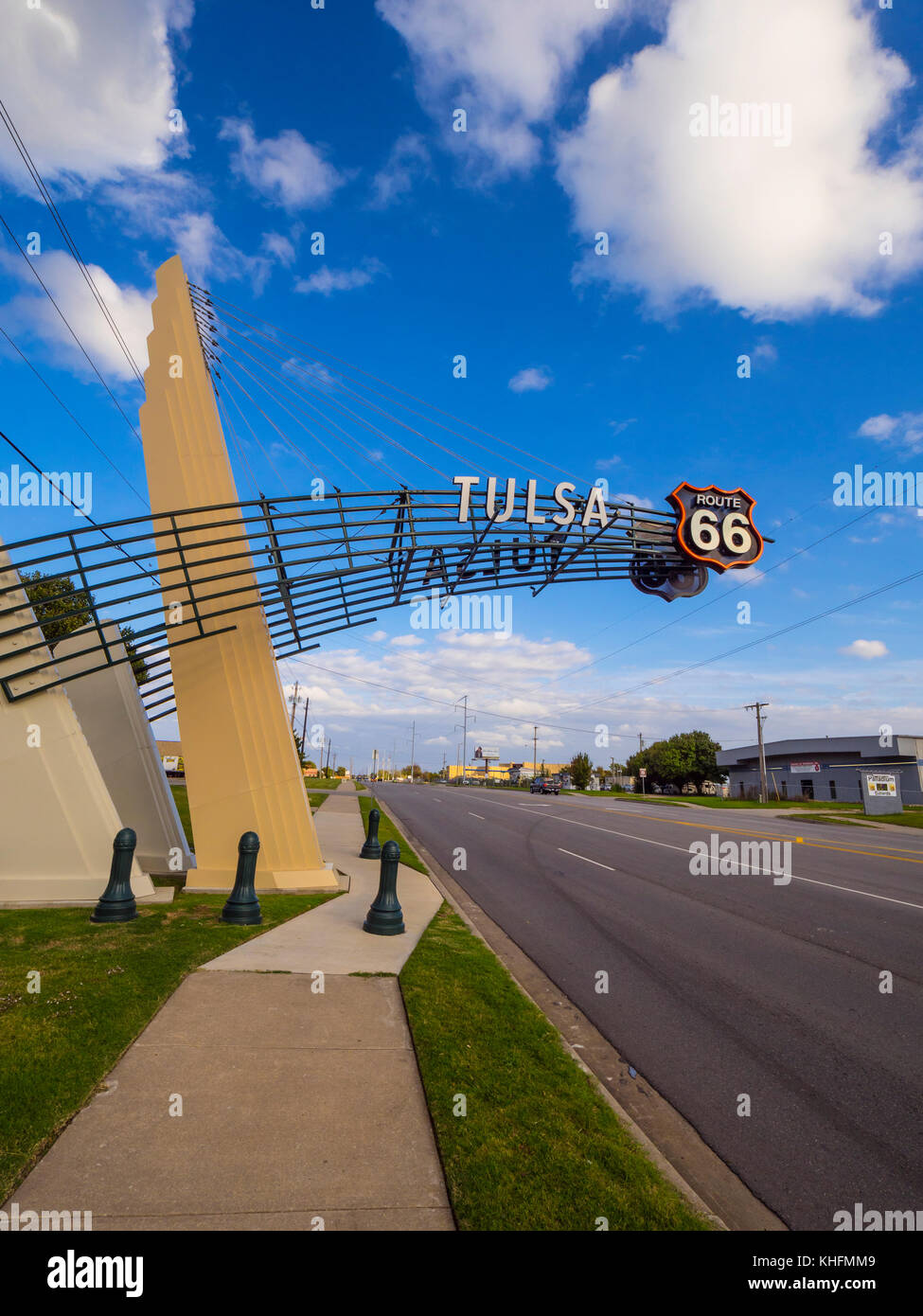 The famous Route 66 Gate in Tulsa Oklahoma Stock Photo - Alamy
