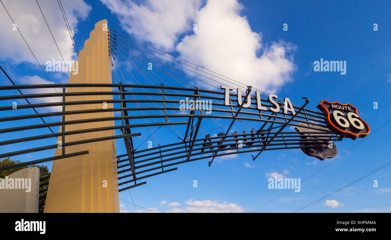 The famous Route 66 Gate in Tulsa Oklahoma Stock Photo - Alamy