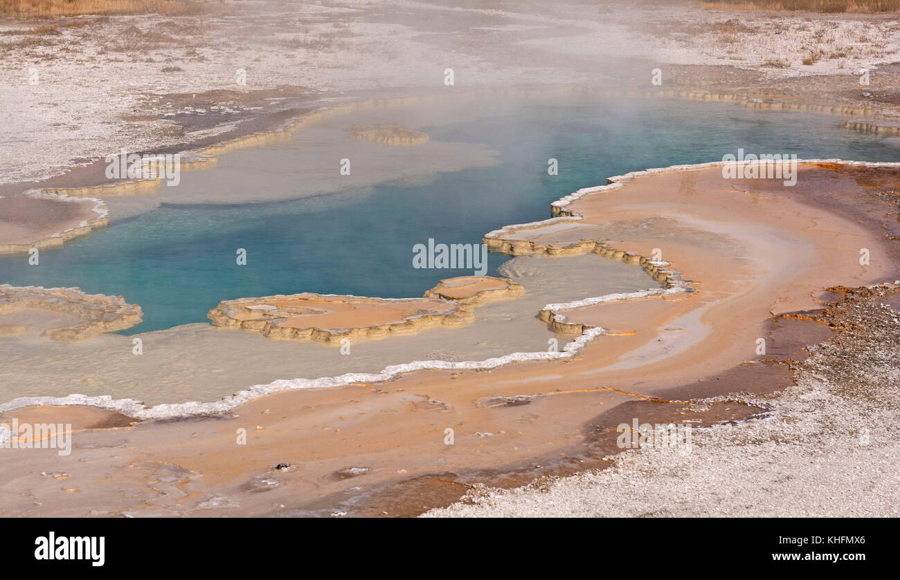 Colorful Hot Springs in Yellowstone National Park Stock Photo - Alamy