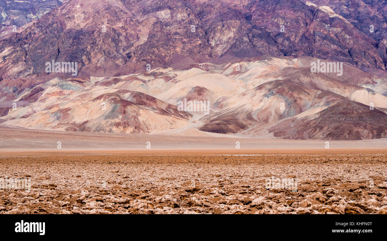 The amazing colorful rocks and mountains at Death Valley National Park ...