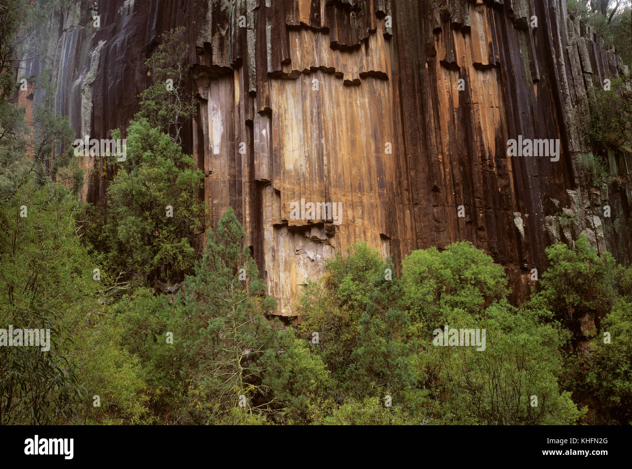 Sawn Rocks, remnant of the Nandewar Volcano of 21 million years ago ...