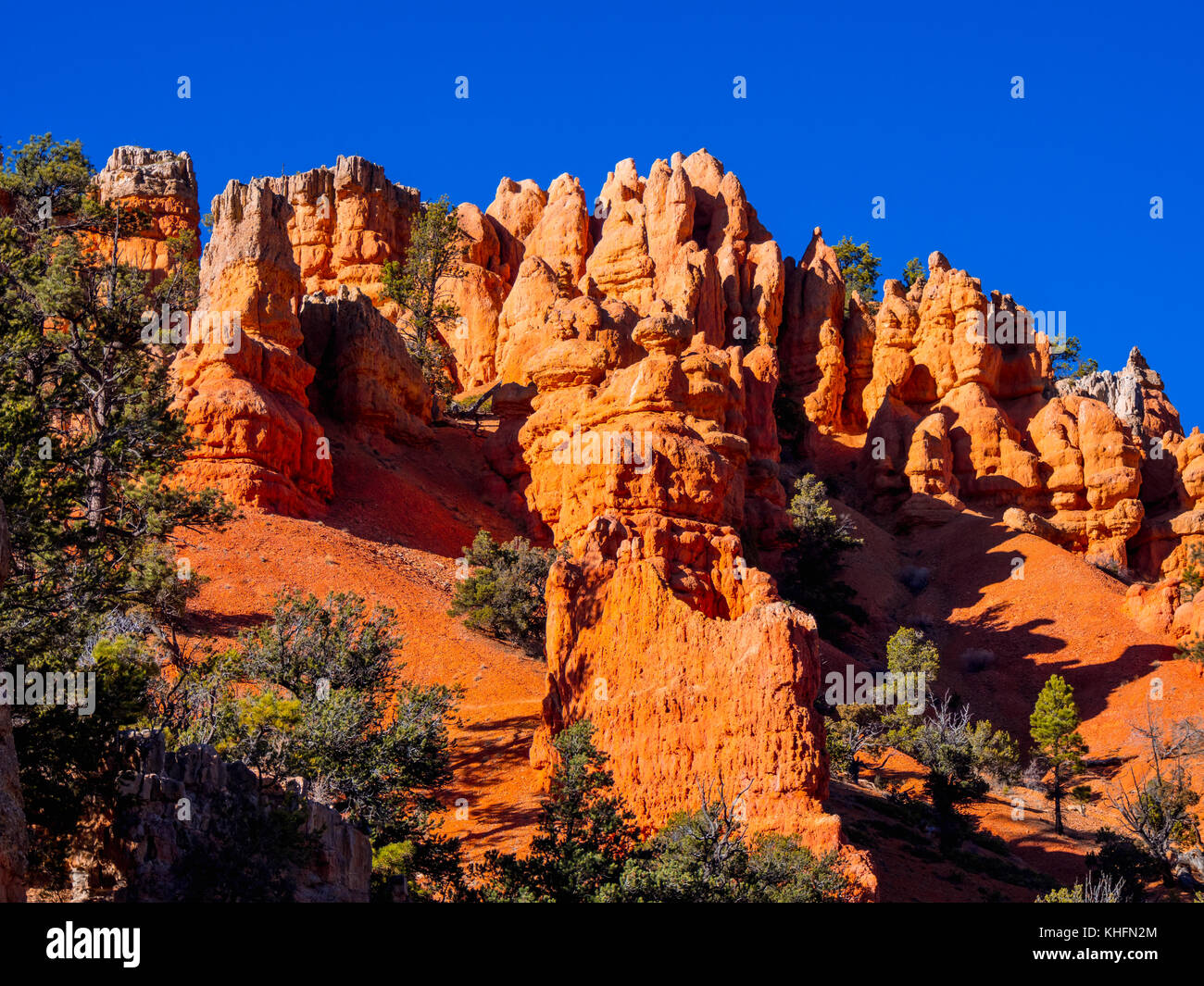 The amazing rocks in the Red Canyon in Utah Stock Photo - Alamy