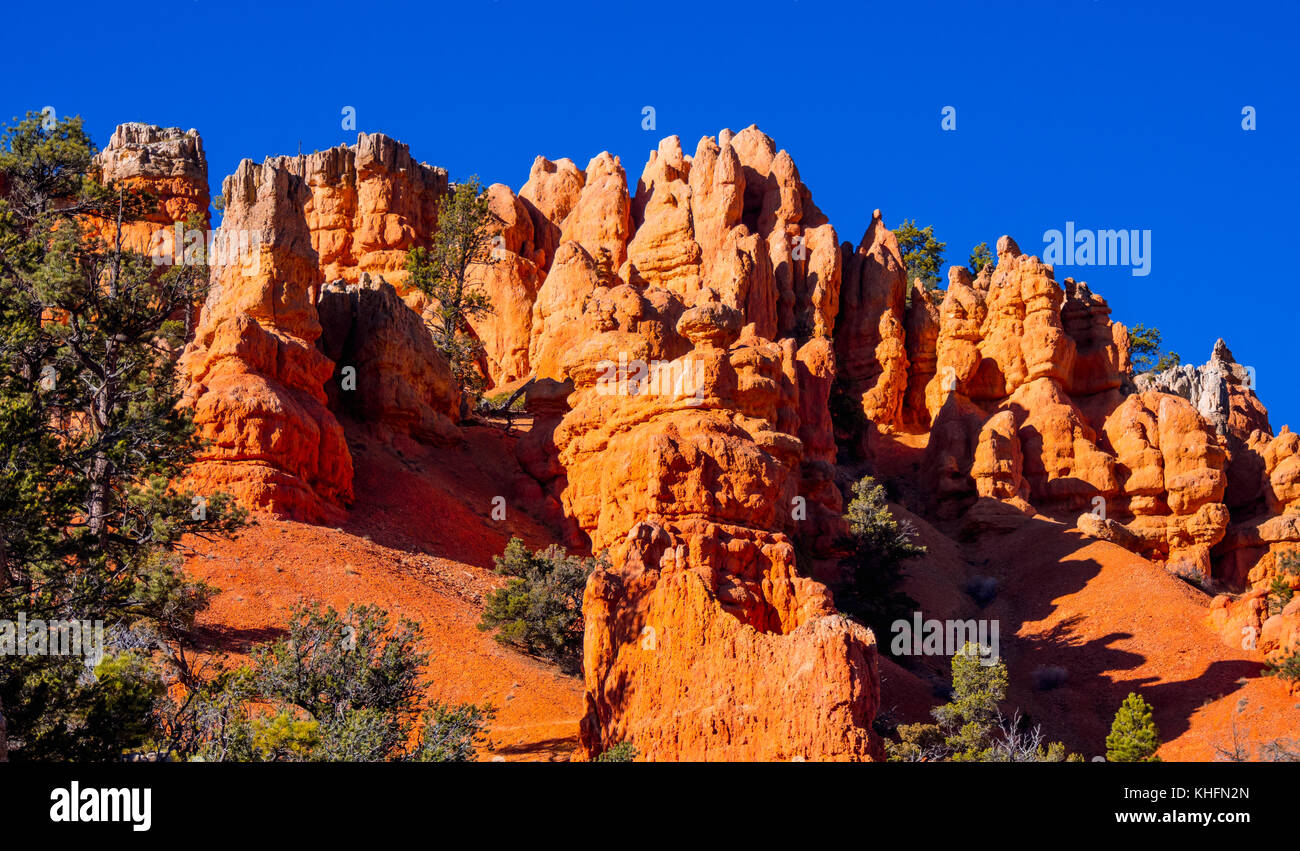 The colorful rocks of Red Canyon in Utah Stock Photo - Alamy