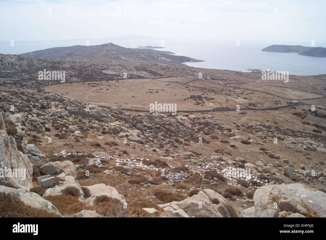 The Ruins of Delos Island in Mykonos, Greece Stock Photo - Alamy
