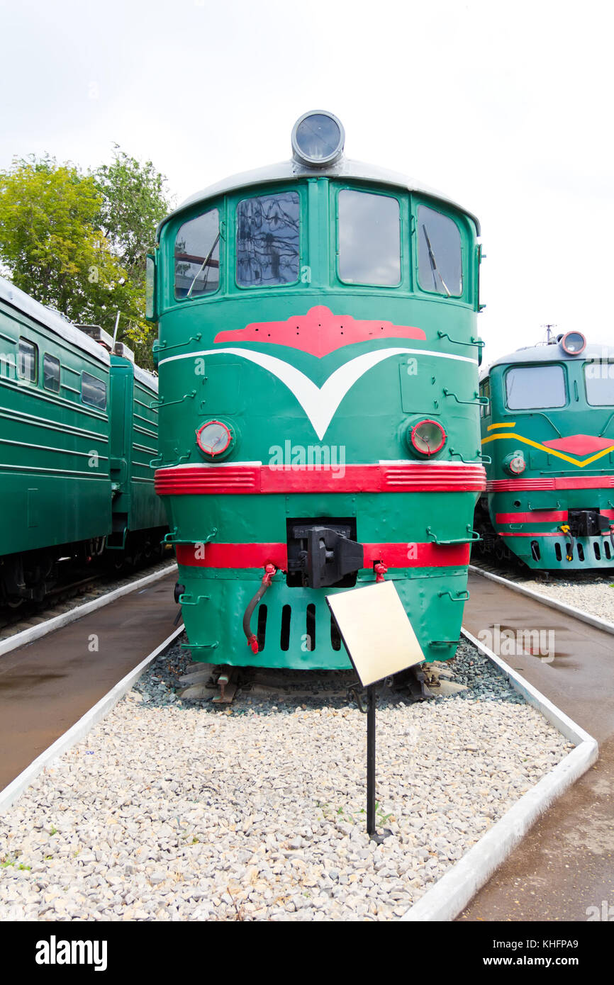 Photo of Russian rail road locomotive Stock Photo - Alamy