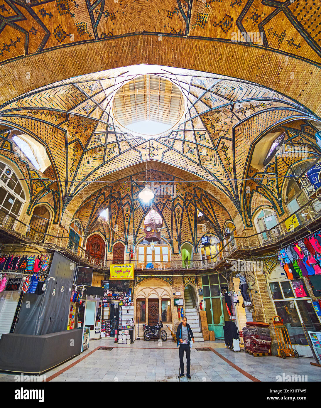 TEHRAN, IRAN - OCTOBER 11, 2017: Historic Grand Bazaar boasts splendid ...