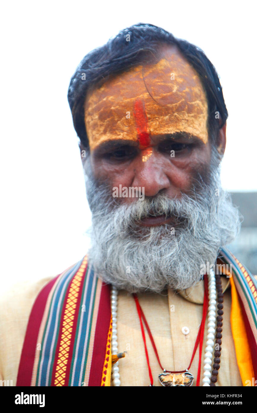 Sadhu (Baba), Indian Holy Man, Badarinath, Himalayas, India (© Saji ...