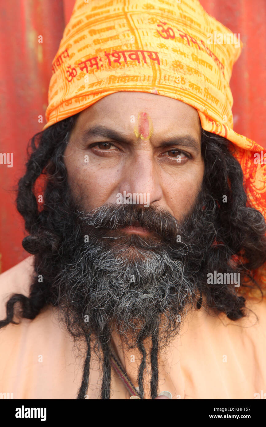 Sadhu (Baba), Indian Holy Man, Badarinath, Himalayas, India (© Saji ...