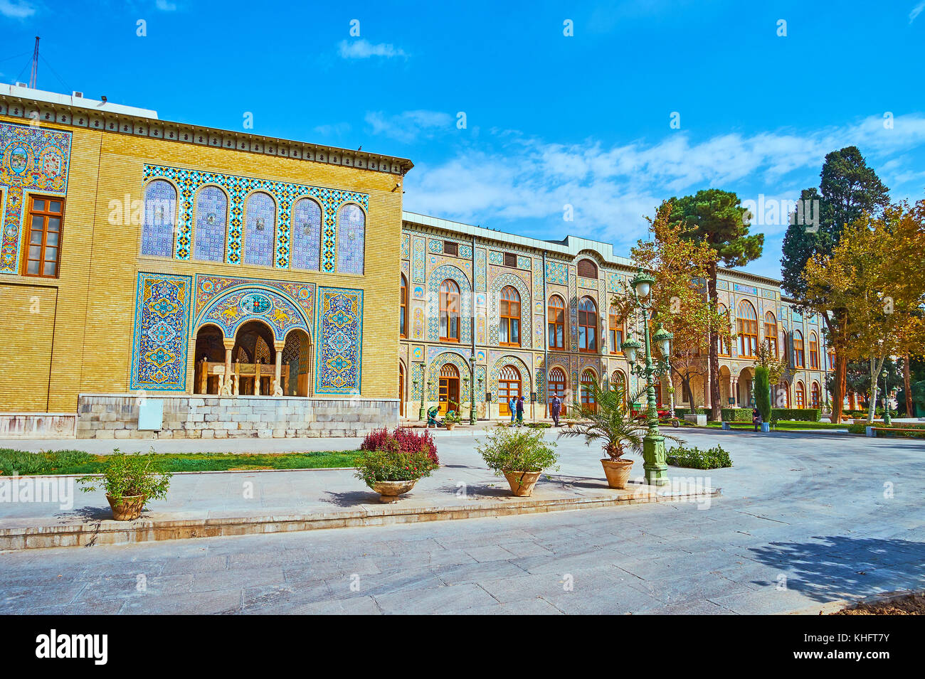TEHRAN, IRAN - OCTOBER 11, 2017: The Persian style palaces of Golestan ...