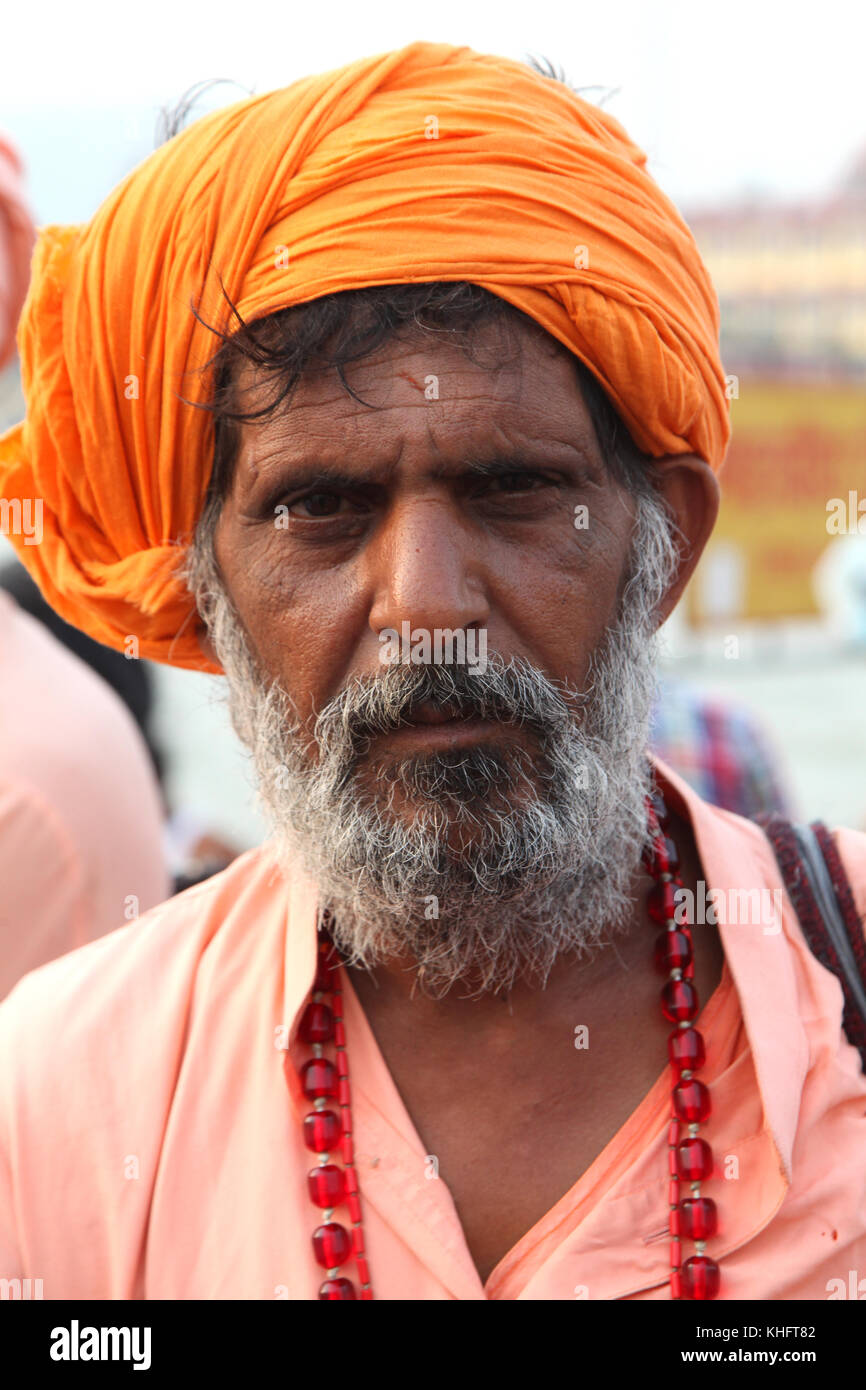Sadhu (Baba), Indian Holy Man, Badarinath, Himalayas, India (© Saji ...