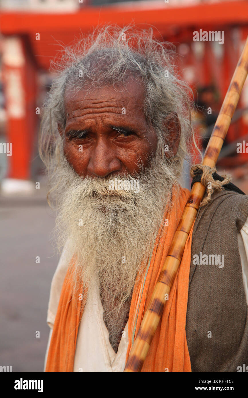 Sadhu (Baba), Indian Holy Man, Badarinath, Himalayas, India (© Saji ...