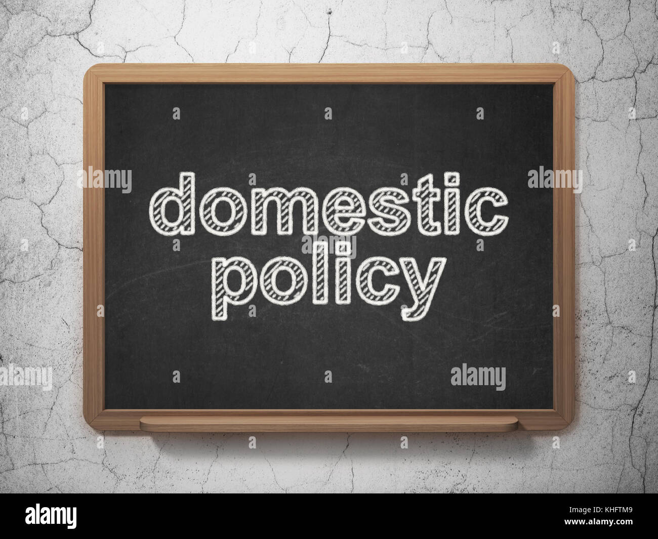 Politics concept: Domestic Policy on chalkboard background Stock Photo ...