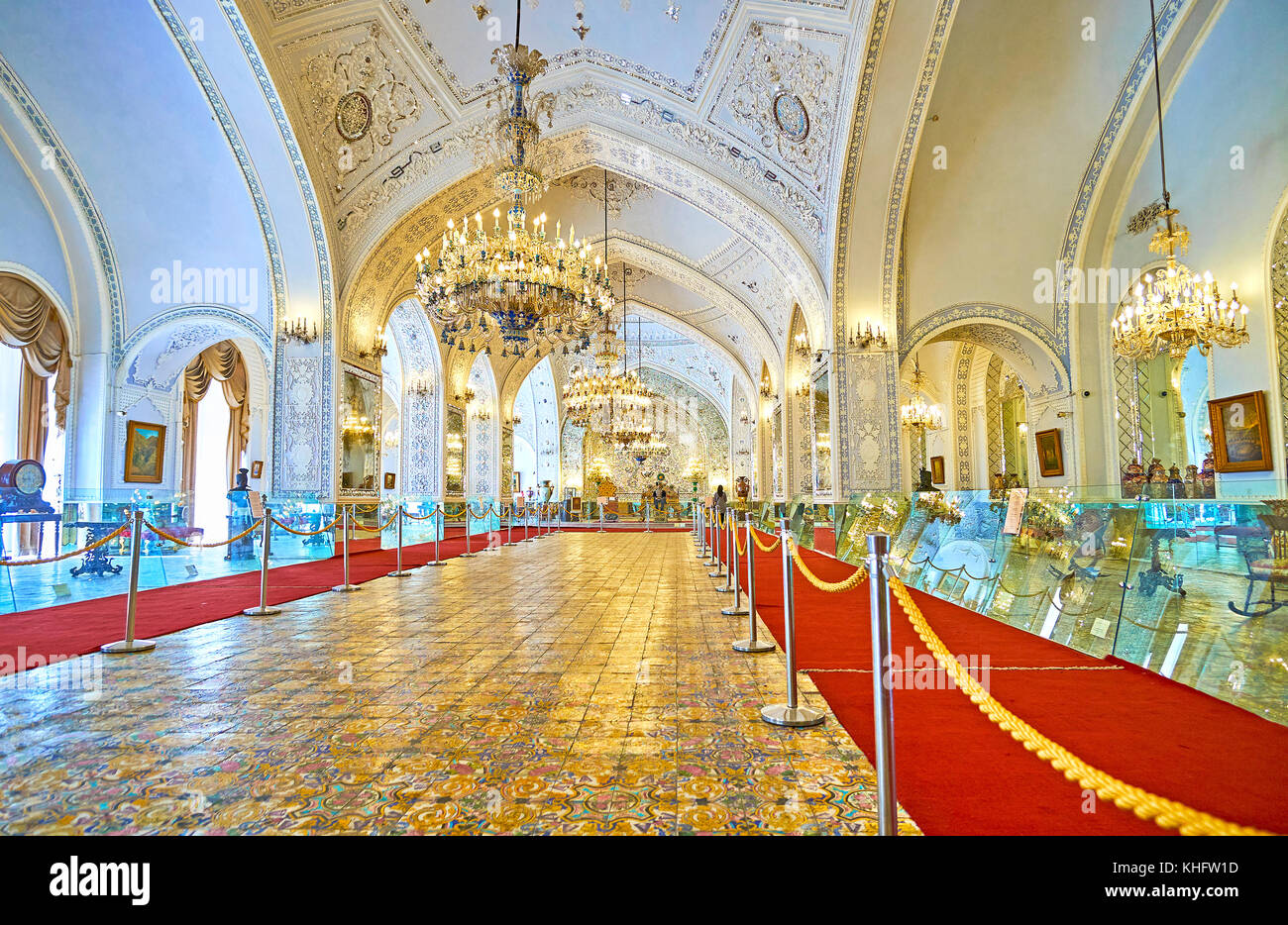 TEHRAN, IRAN - OCTOBER 11, 2017: Talar-e Salam or Reception Hall is one ...