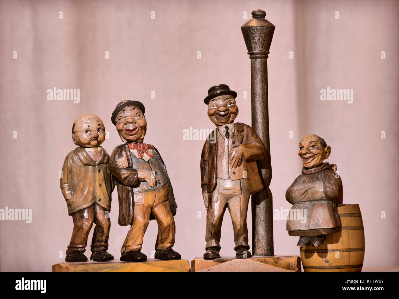 four examples of ANRI corkscrew characters Stock Photo - Alamy