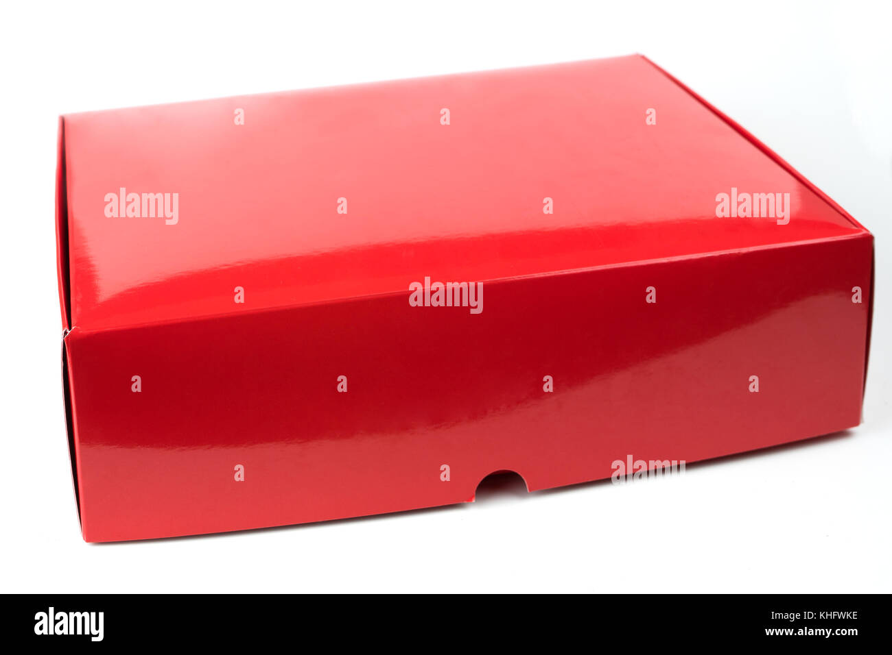 Red box, isolated on a white background. big box Stock Photo - Alamy