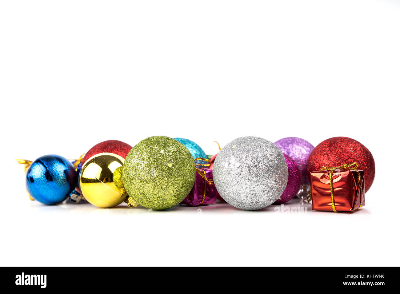 party decorations Gift Pack, isolated on white background Stock Photo ...