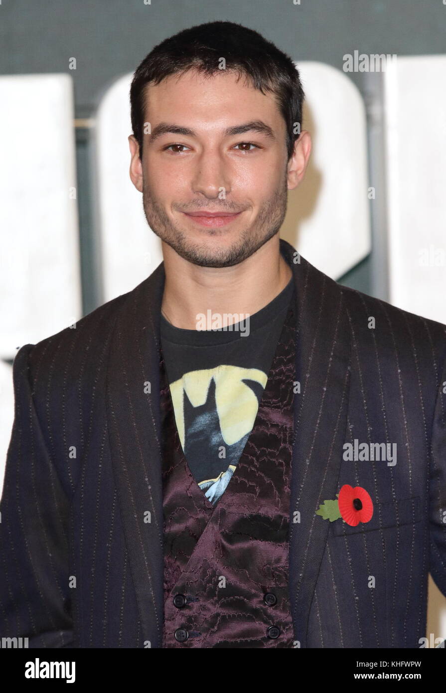 London, UK. Ezra Miller at the Justice League Photocall at The College ...