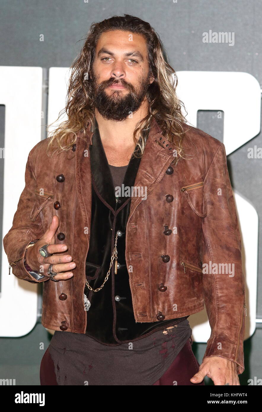 London, UK. Jason Momoa at the Justice League Photocall at The College ...
