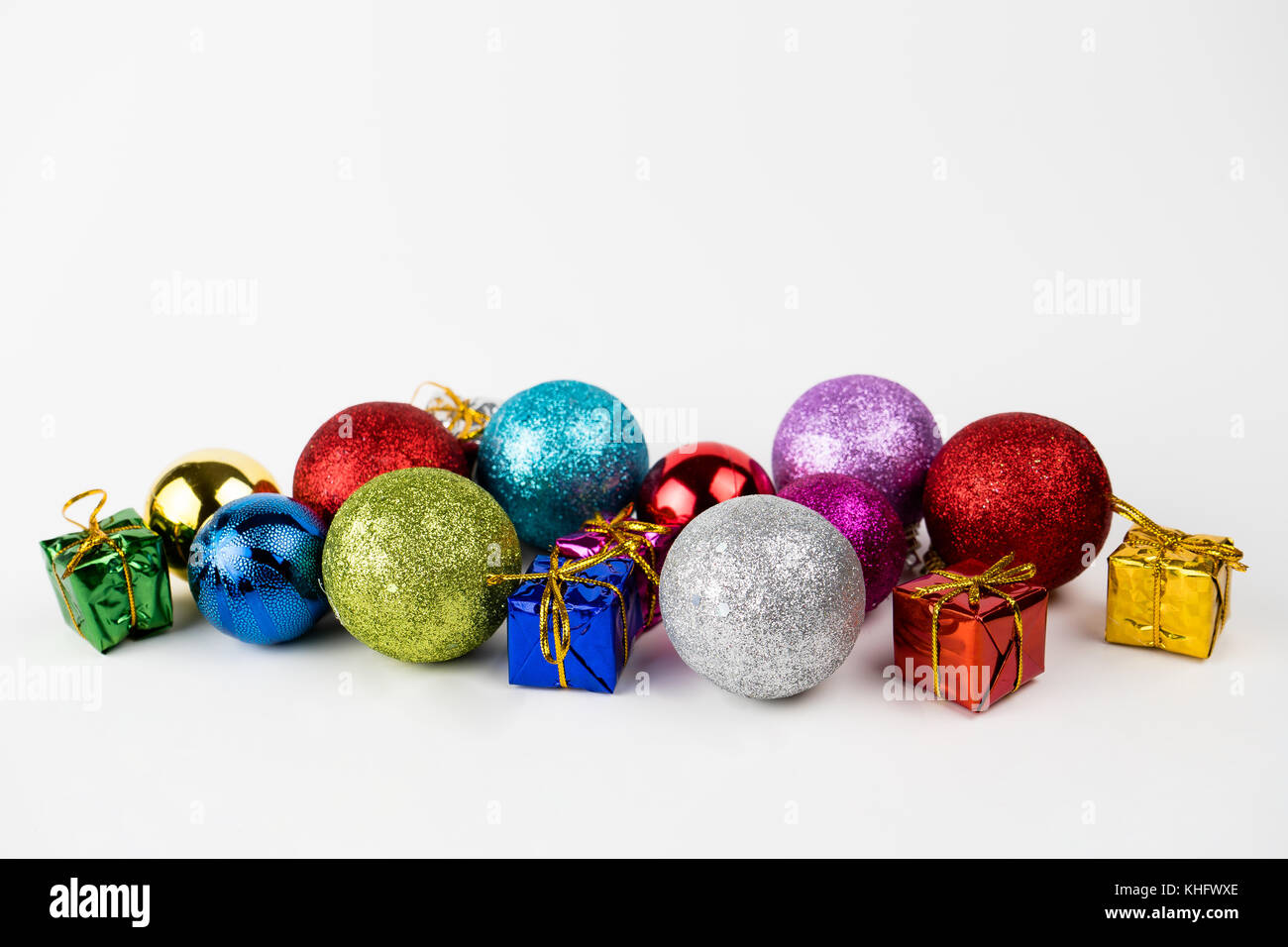 party decorations Gift Pack, isolated on white background Stock Photo ...