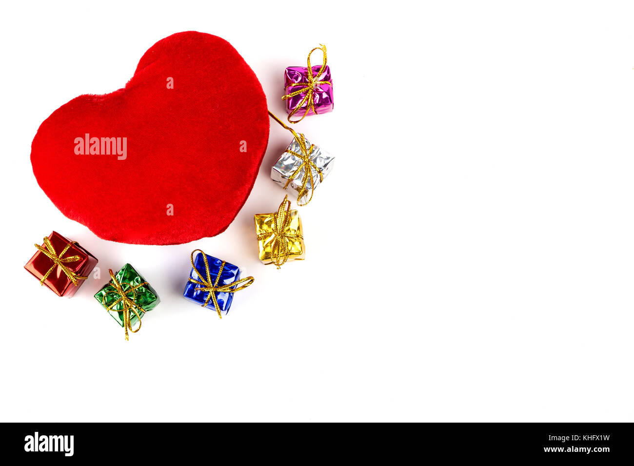 party decorations Gift Pack, isolated on white background Stock Photo ...