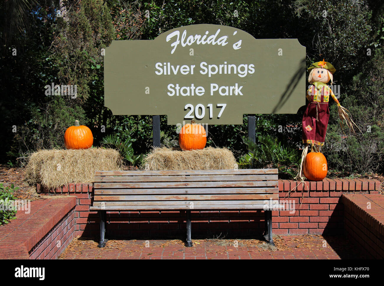 Florida's Silver Springs sign Stock Photo - Alamy