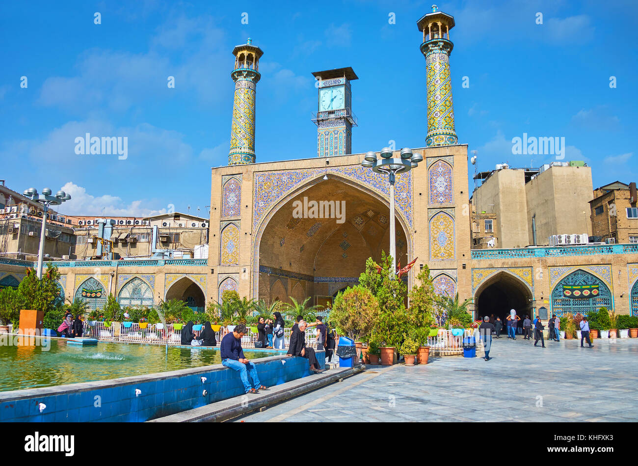 TEHRAN, IRAN - OCTOBER 11, 2017: Qajar era Shah's Mosque is one of the ...