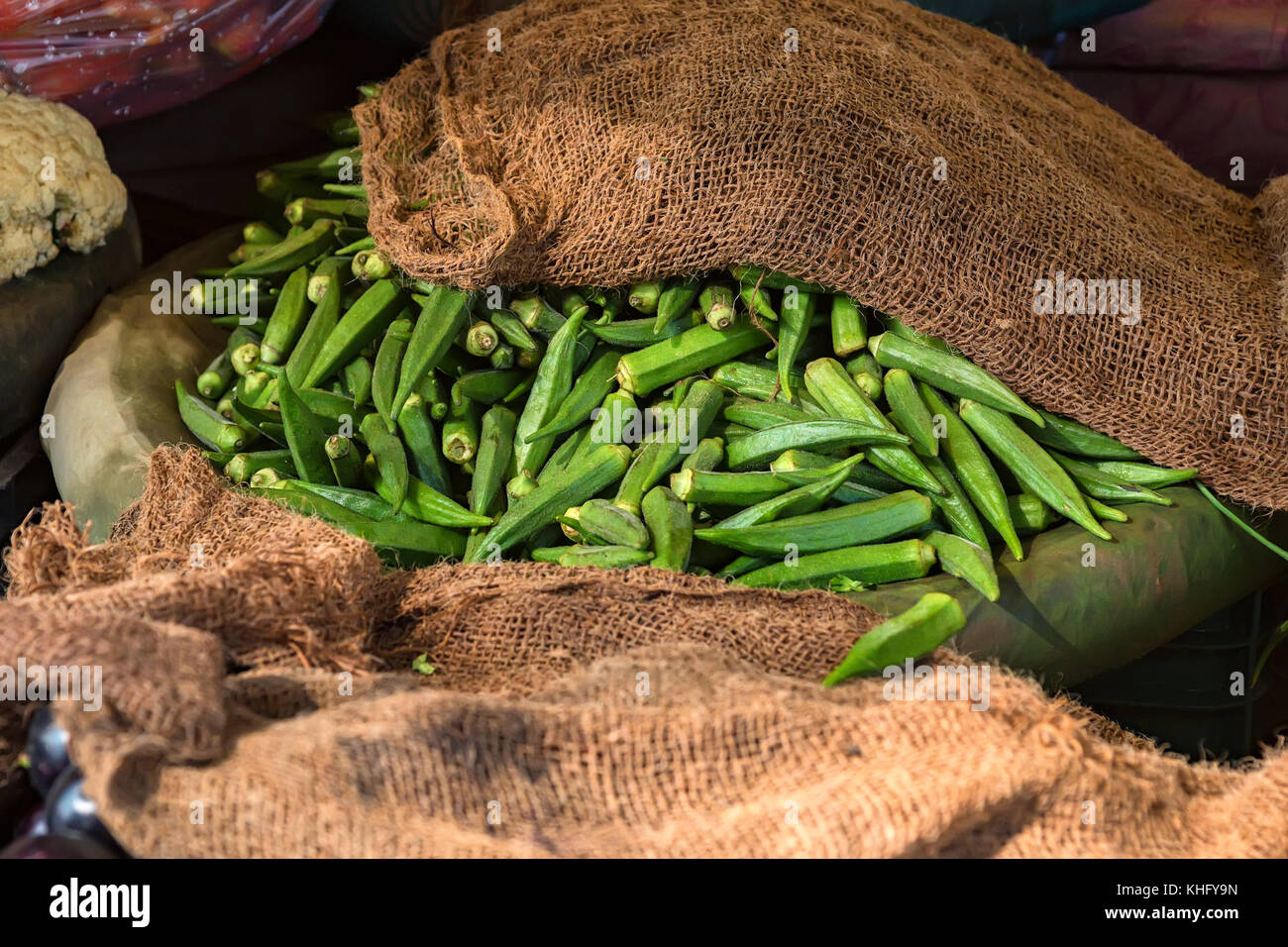 Small okra hi-res stock photography and images - Alamy