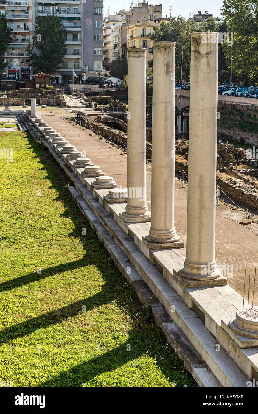 Ancient Roman Forum, at Thessaloniki, Greece Stock Photo - Alamy