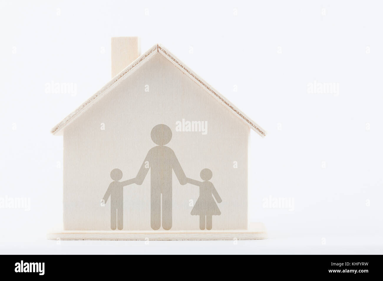 Family diversity: Single father with children at home Stock Photo - Alamy