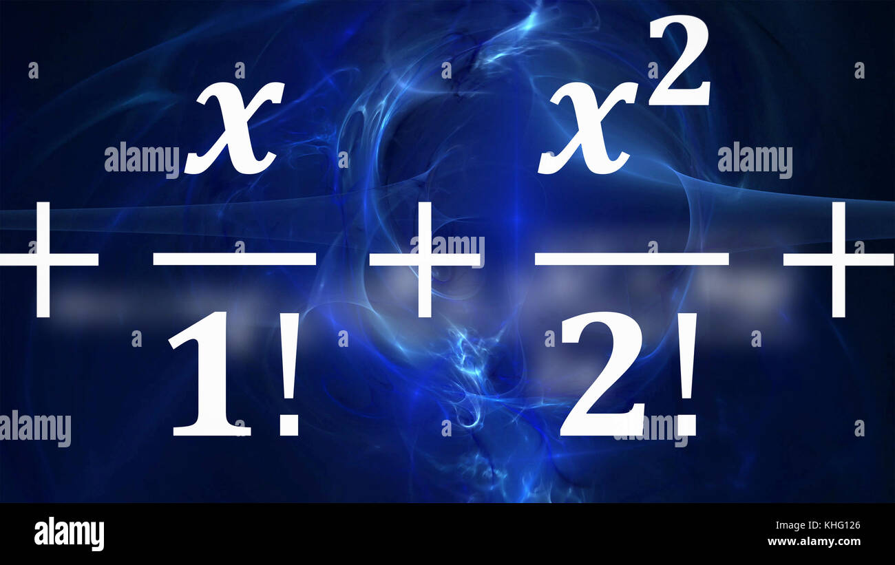 Math equations flying and disappearing in distance Stock Photo - Alamy