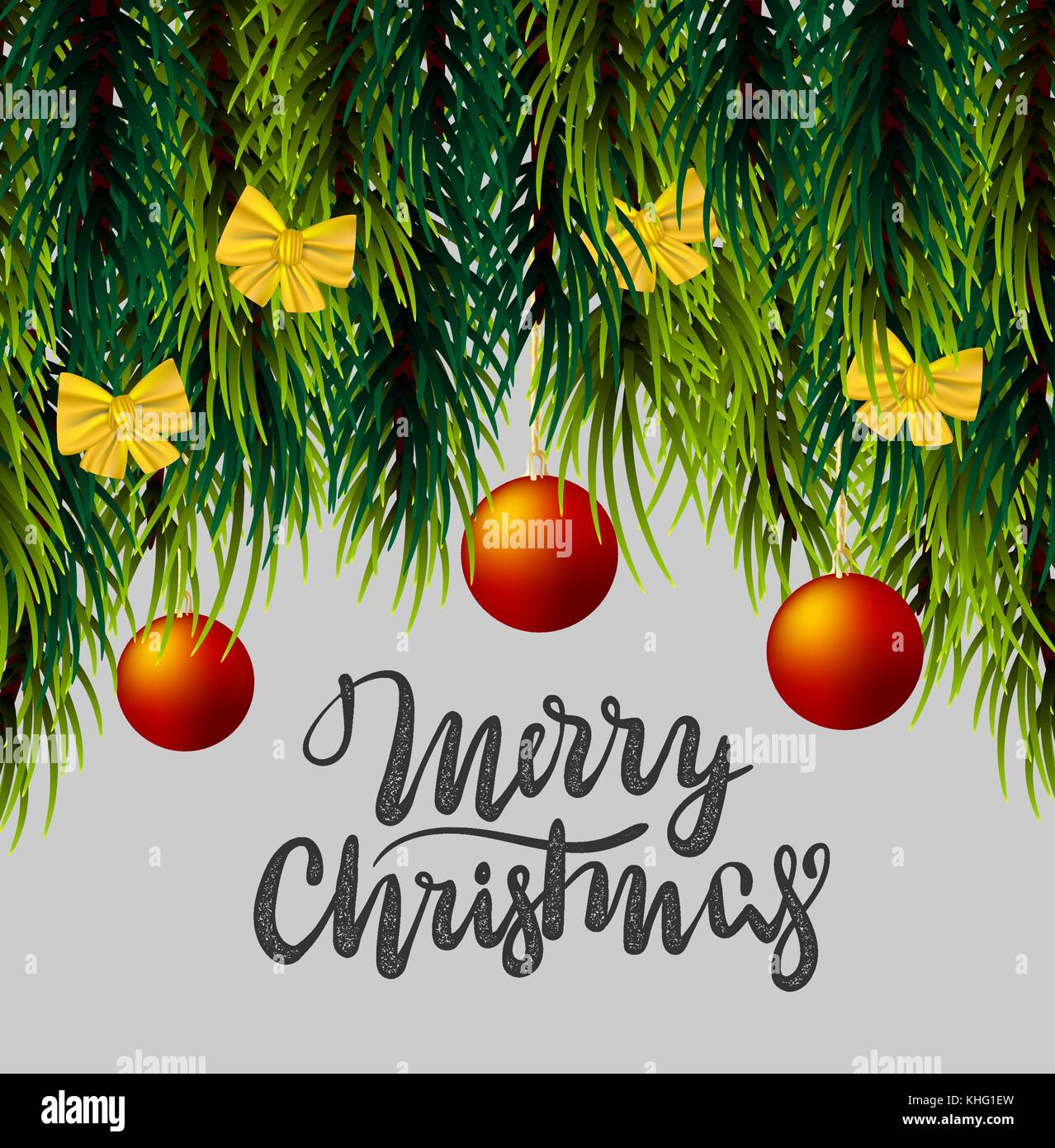 Green decorative christmas tree Stock Vector Images - Alamy