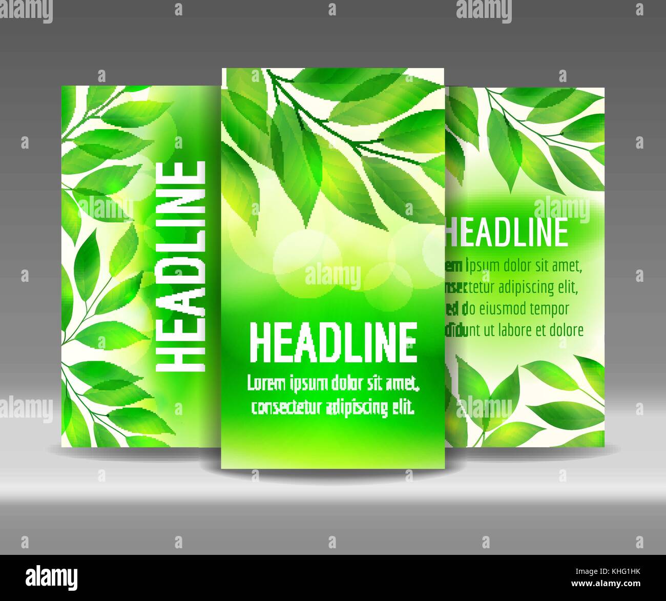 Creative leaves Stock Vector Images - Alamy