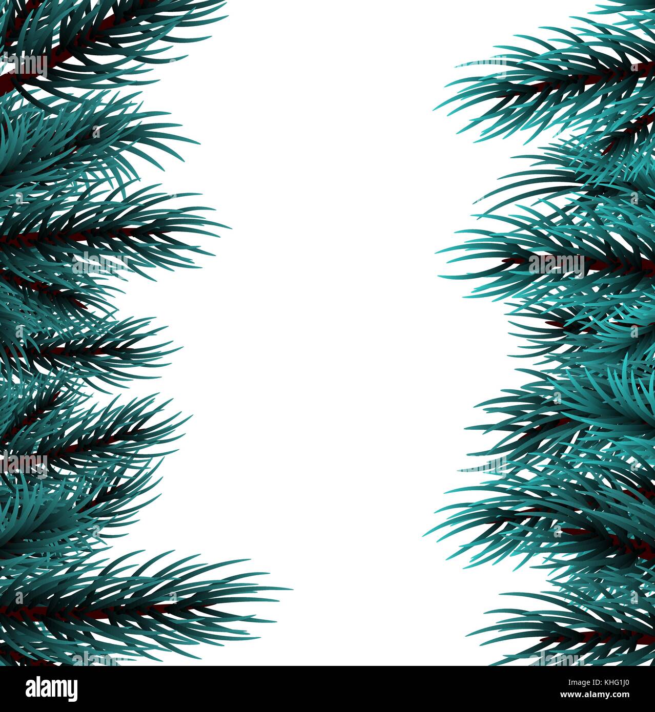 Christmas fluffy tree template Stock Vector Image & Art - Alamy