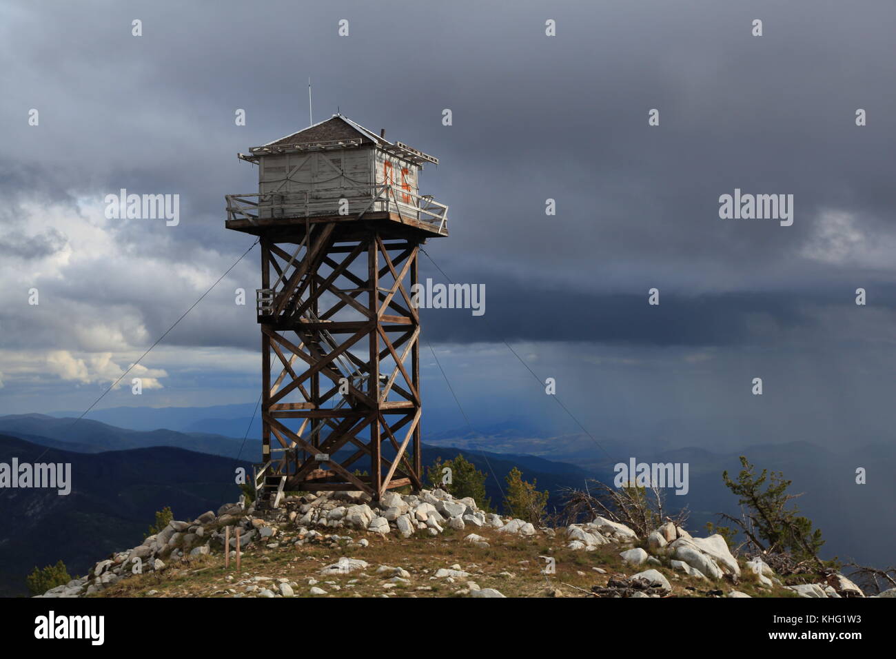 Fire Watcher Tower Stock Photo - Alamy