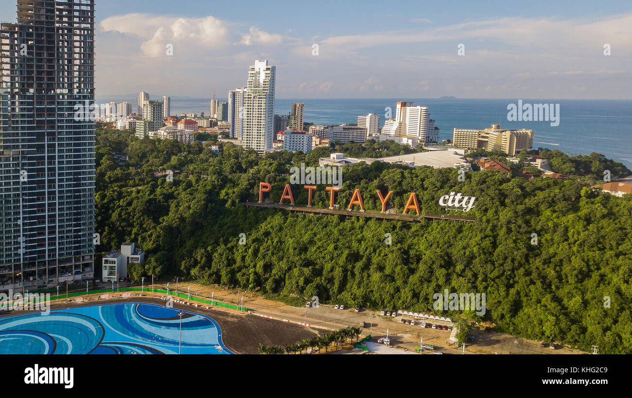 Aerial view of Pattaya , Thailand Stock Photo - Alamy