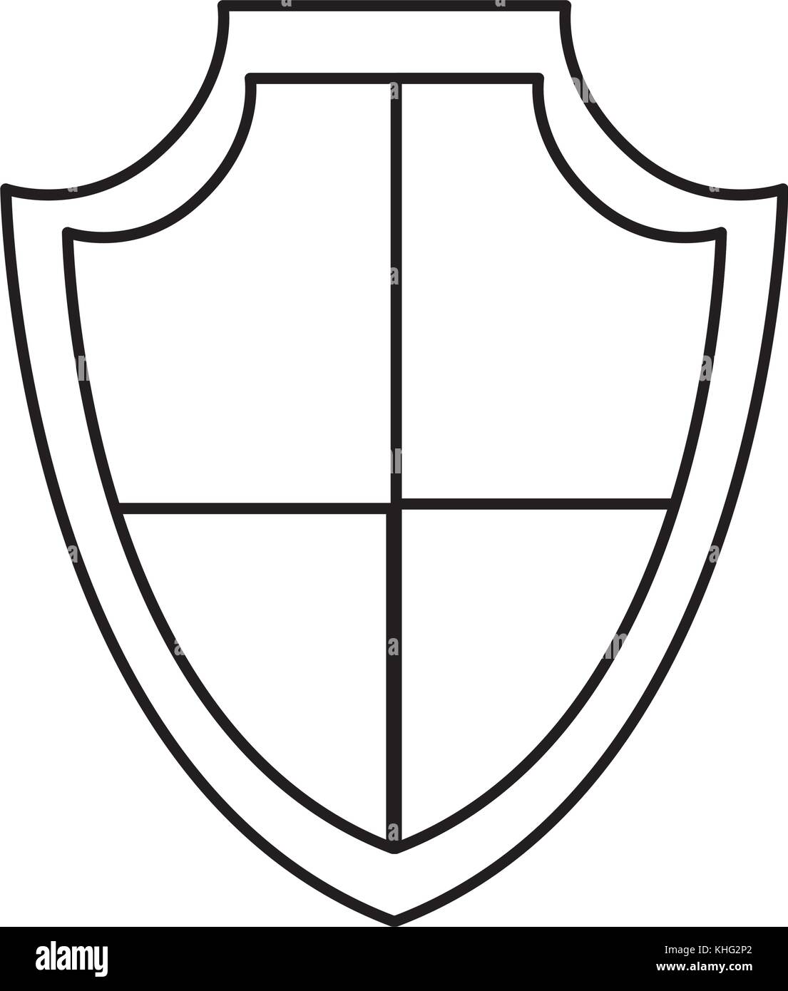 Shield of security system and protection theme Isolated design Vector ...