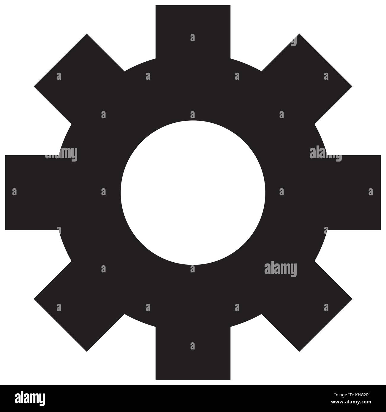 Gear of cog circle and wheel theme Isolated design Vector illustration ...