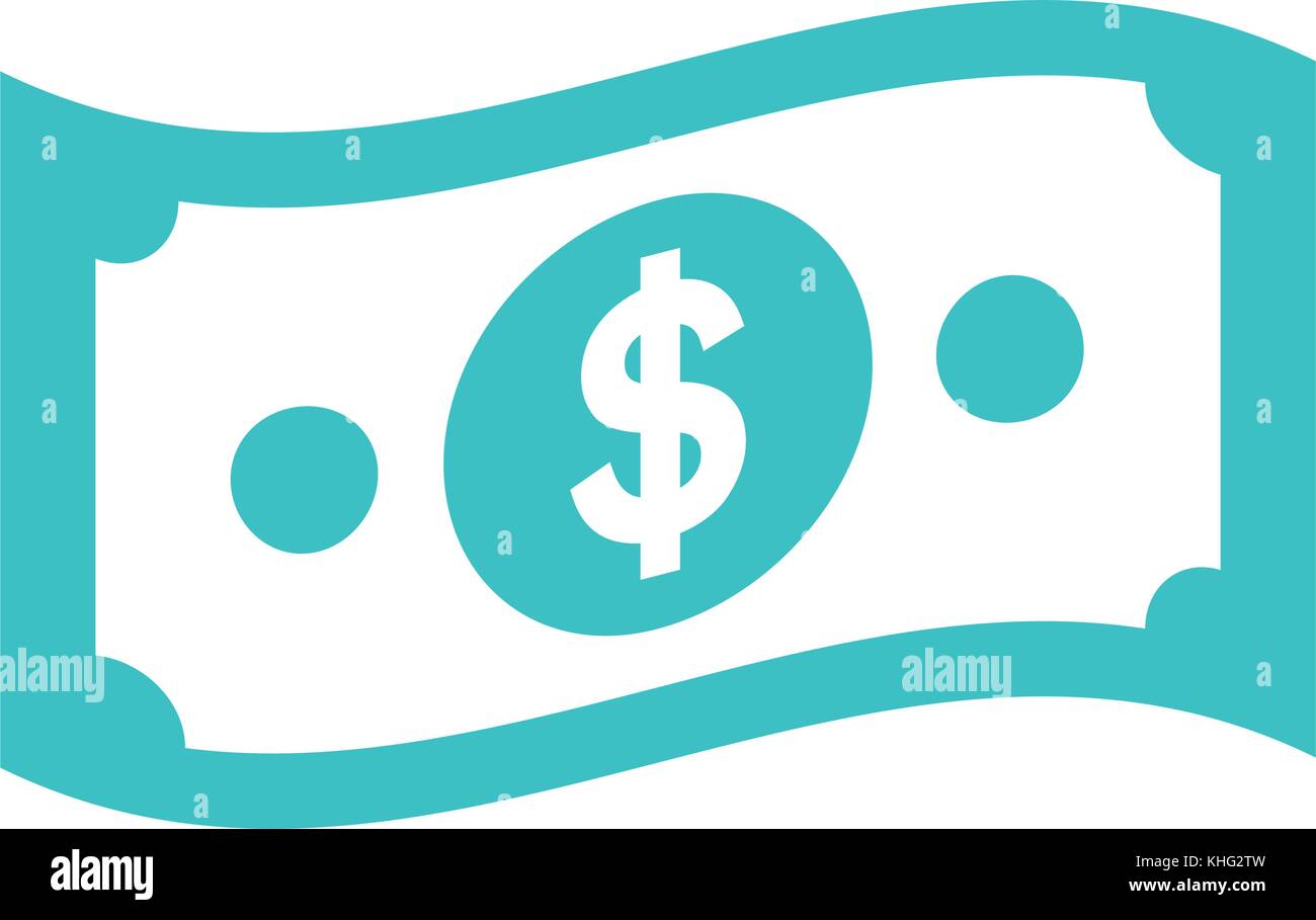 Bill of money financial and commerce theme Isolated design Vector ...