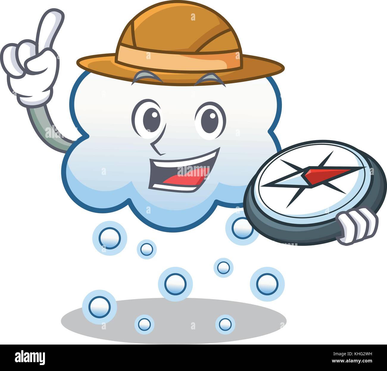 Explorer snow cloud character cartoon Stock Vector Image & Art - Alamy